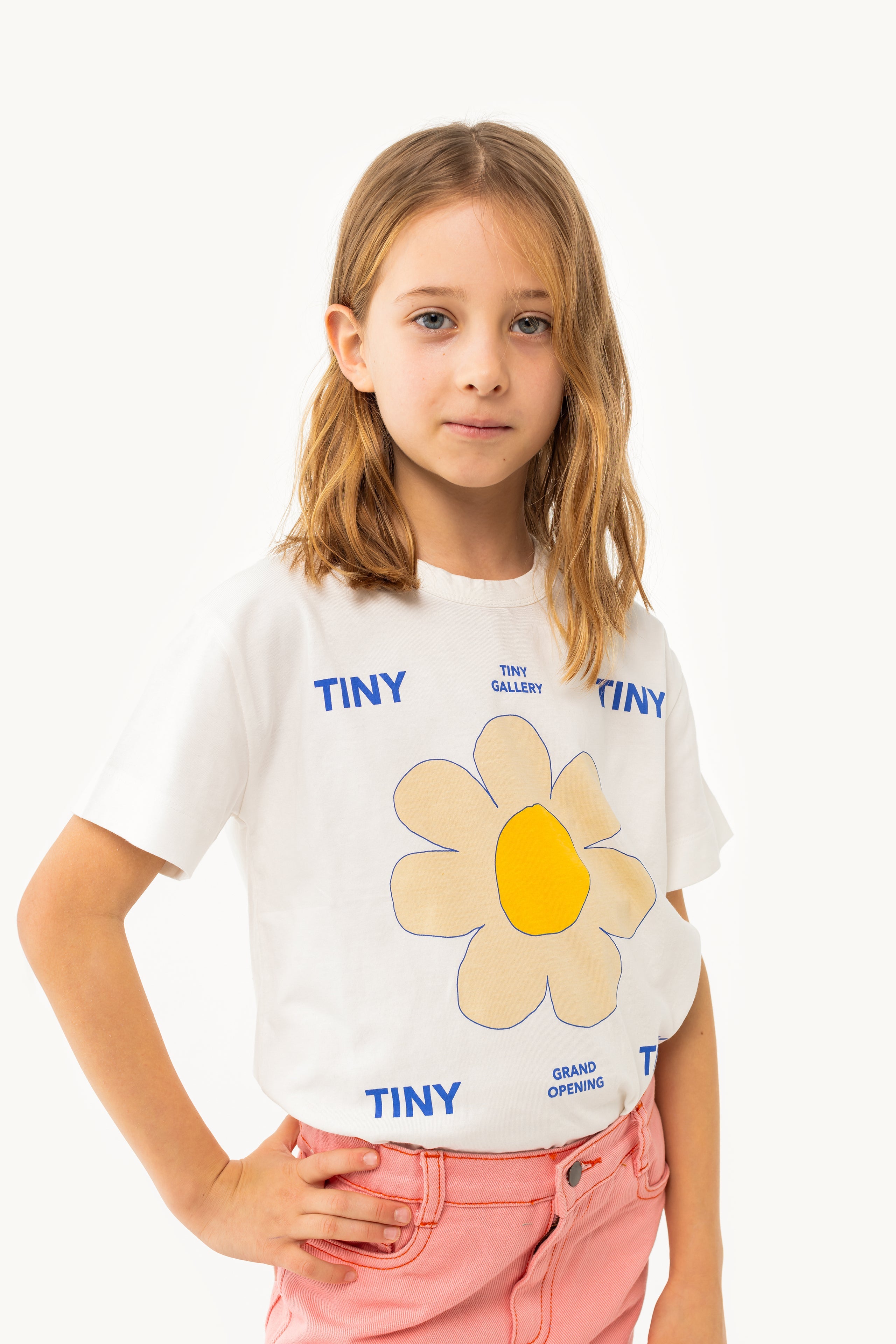 Vaqueros Baggy Lisos beige | TINY