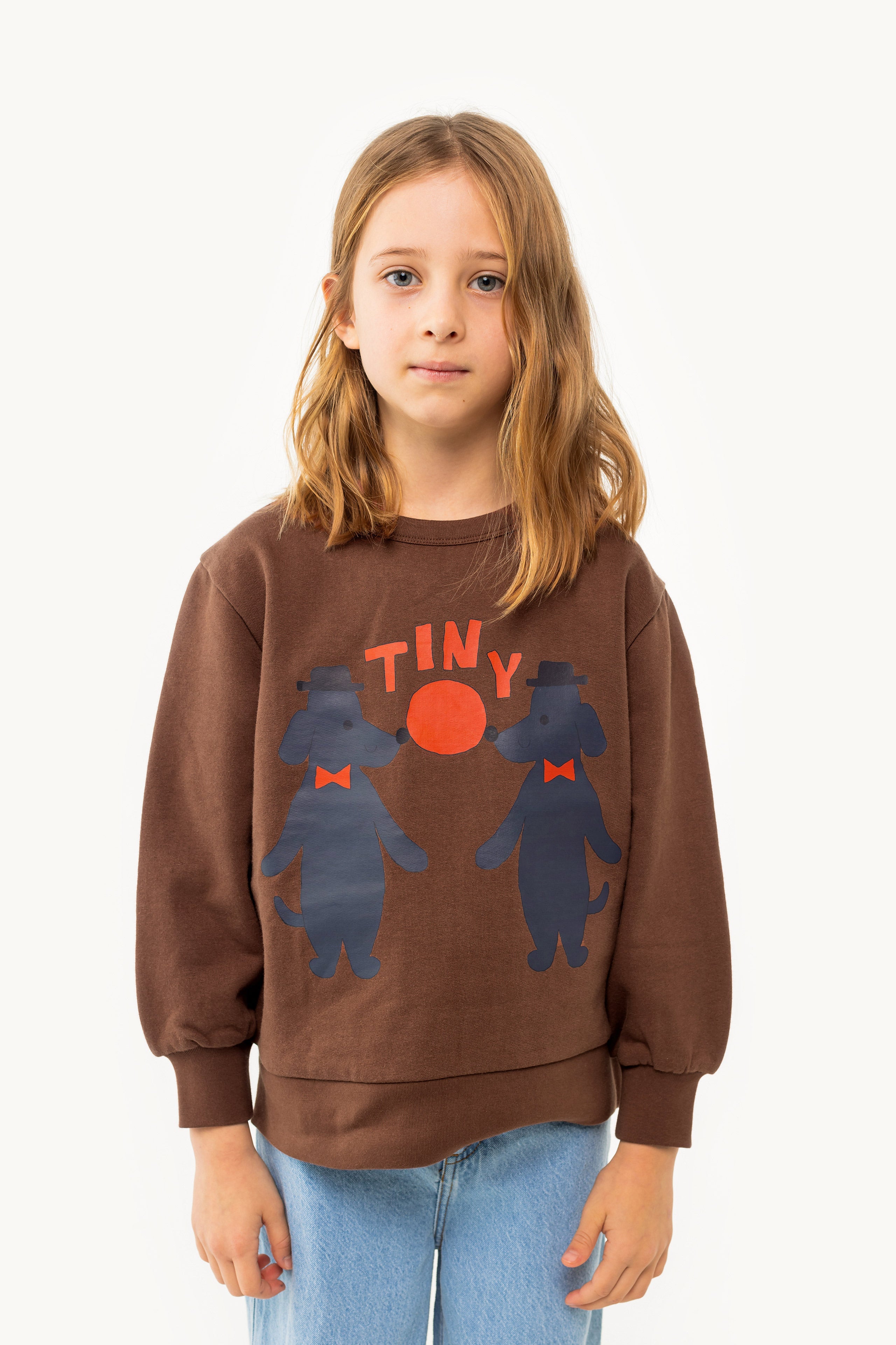 Tiny dogs sweatshirt chocolate | TINY
