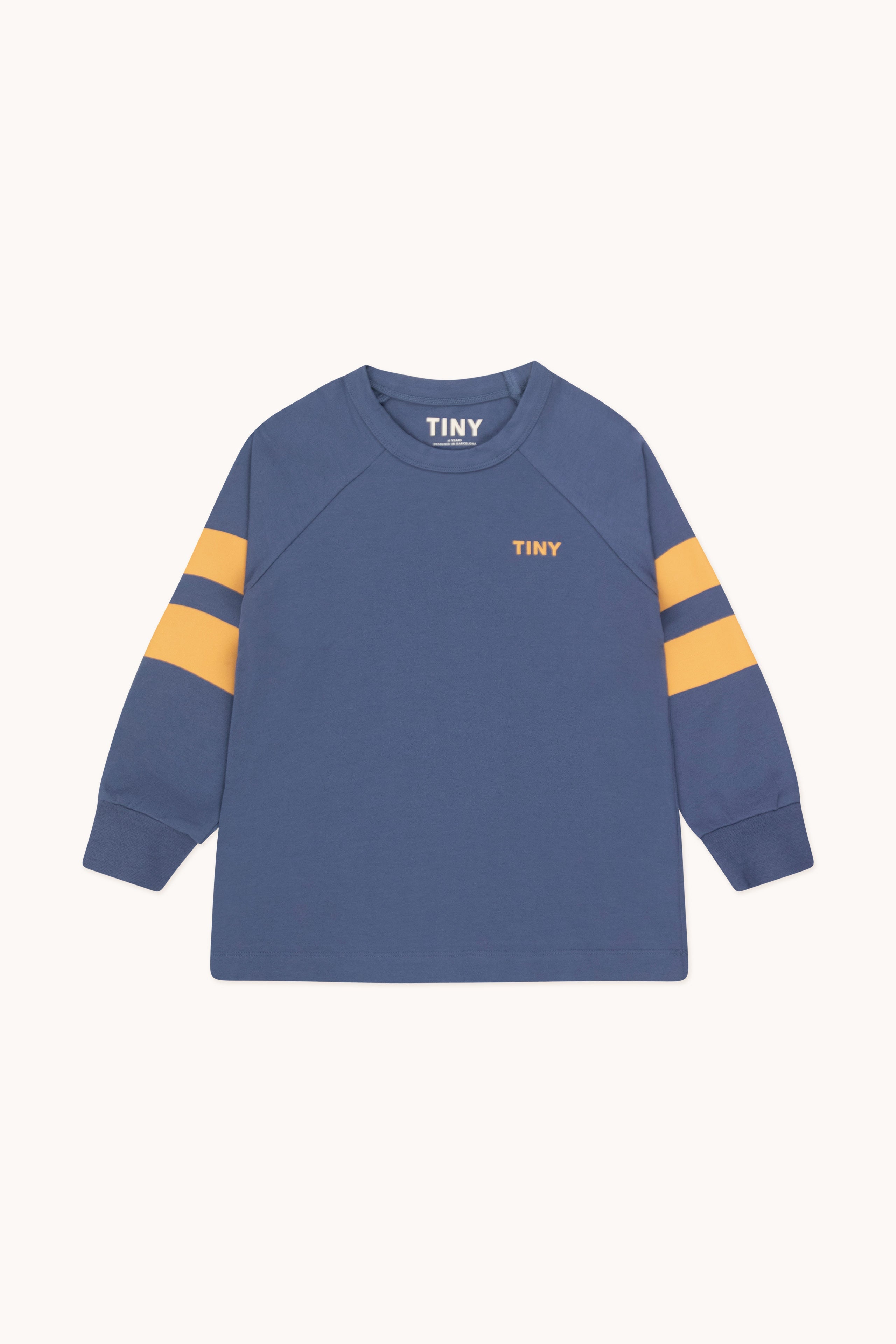 Sudadera a rayas crema ligera/mostaza | TINY