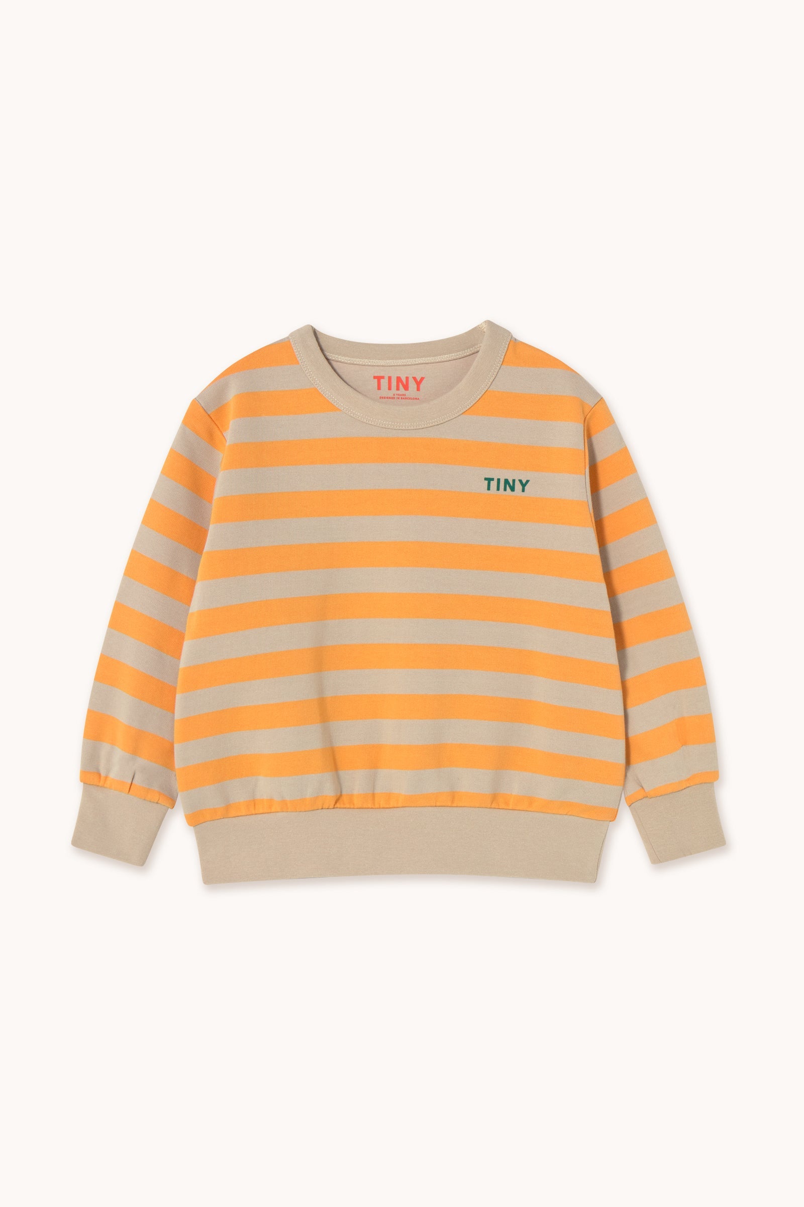 STRIPES SWEATSHIRT orange/dark vanilla | TINY