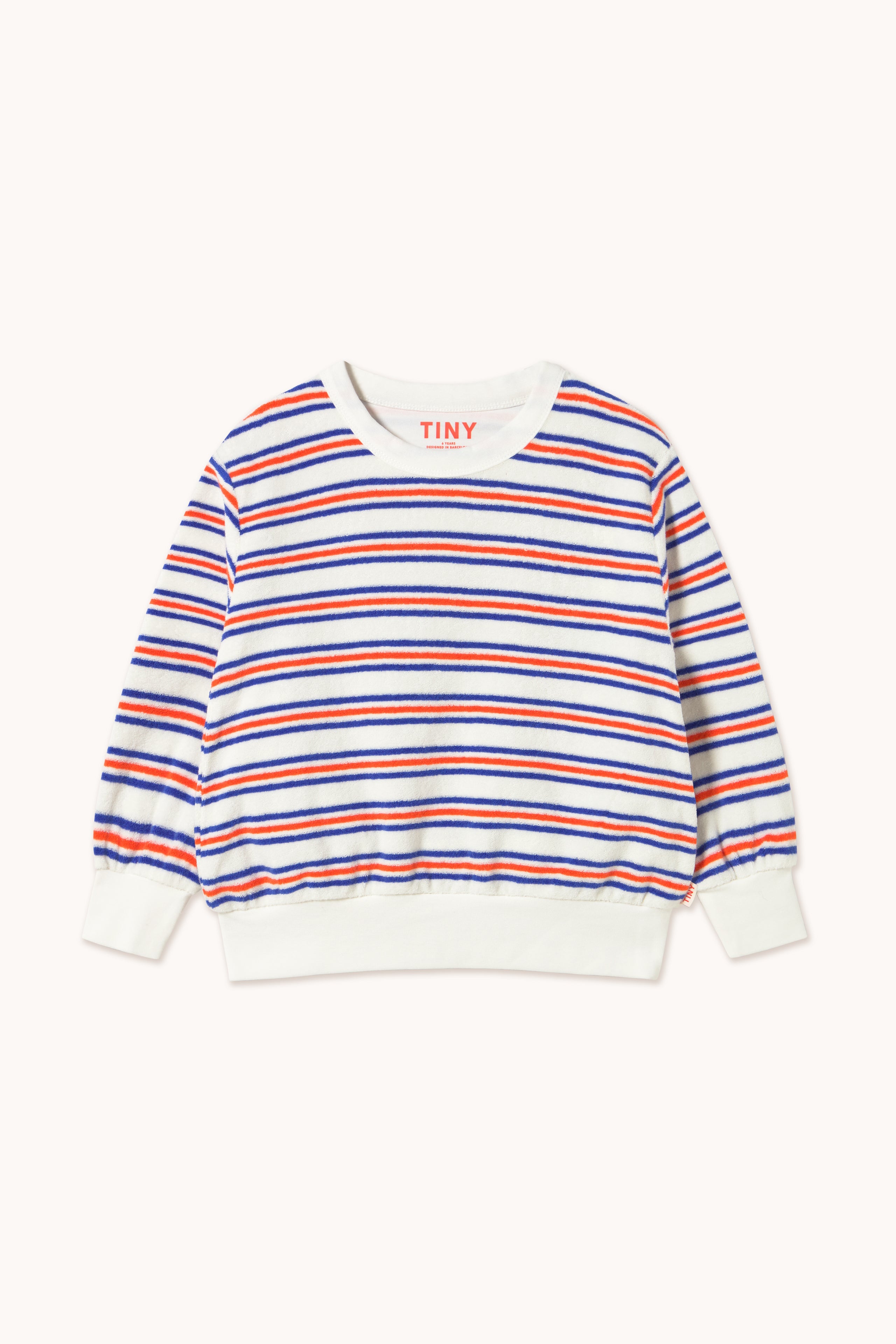 STRIPES MULTICOLOR SWEATSHIRT off-white | TINY
